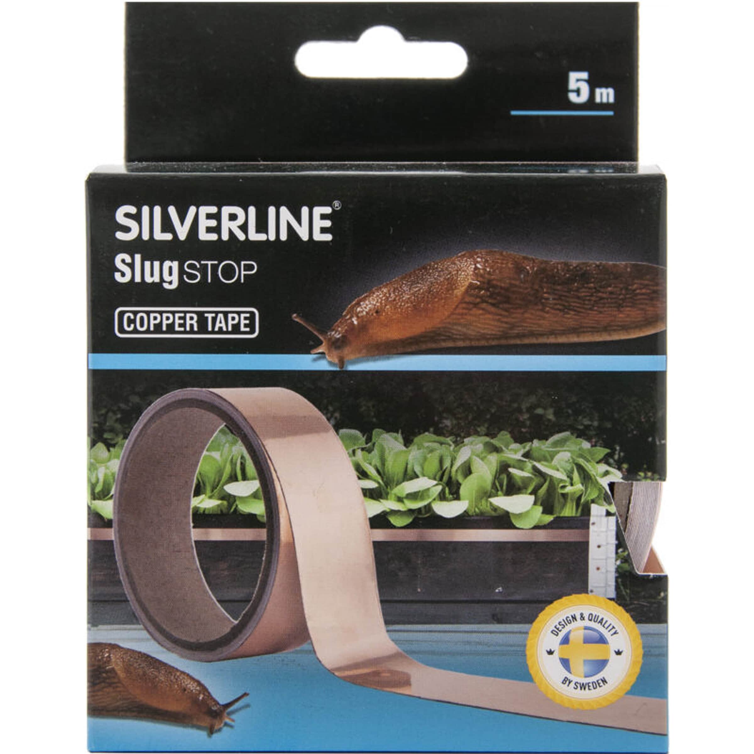 Kjøp Silverline Kobbertape mot snegler, 5 m - Verktygsboden